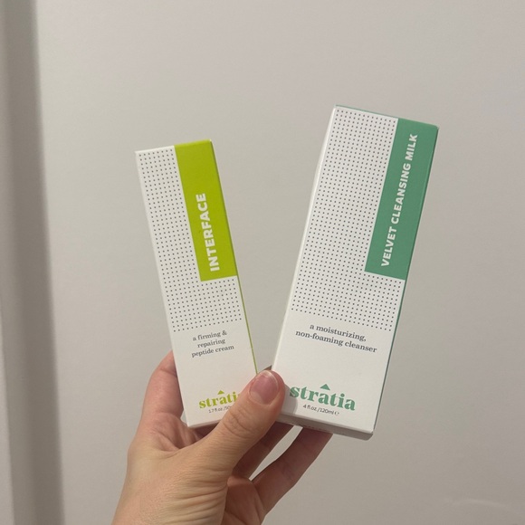 stratia | Skincare | Velvet Cleansing Milk And Interface Cream Set ...